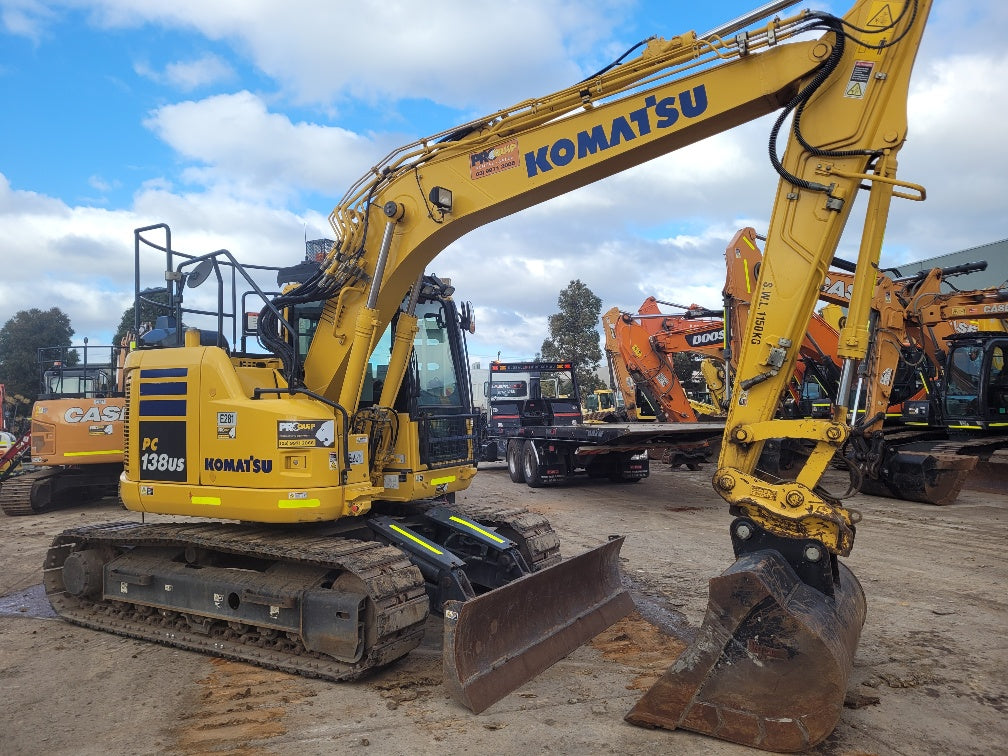 2020 KOMATSU PC138US-11 15T EXCAVATOR WITH 1940 HRS, HITCH AND BUCKETS ...