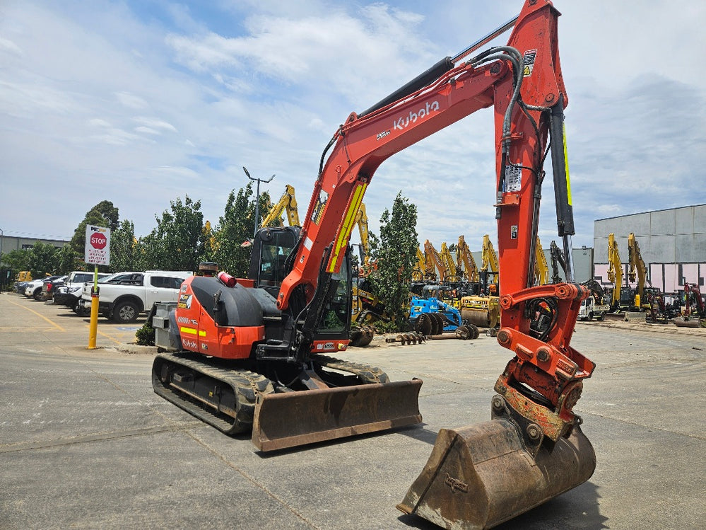 2022 KUBOTA KX080 8.4T EXCAVATOR (M886) WITH TILT HITCH, BUCKETS, 1890 ...