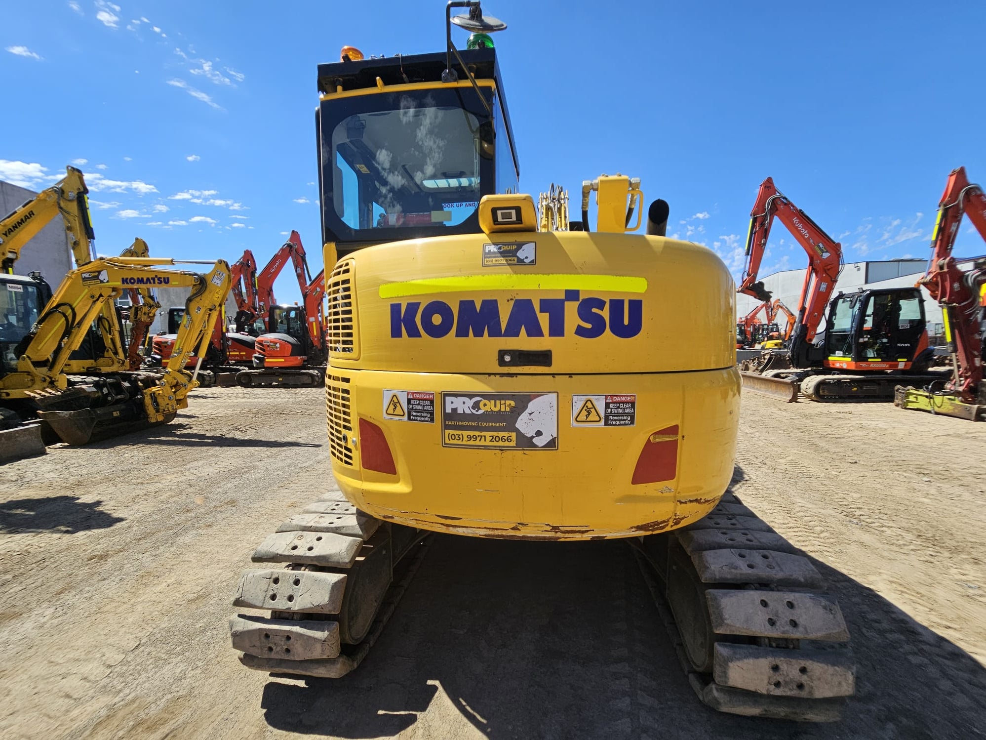 KOMATSU PC88MR-10 EXCAVATOR (M717) WITH QUICK HITCH AND 1115 HRS — Proquip