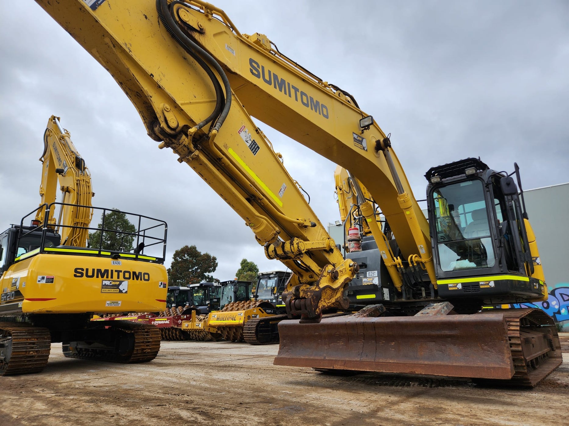 2019 SUMITOMO SH235X-6 25T EXCAVATOR (E251) WITH DOZER BLADE AND 4100 ...