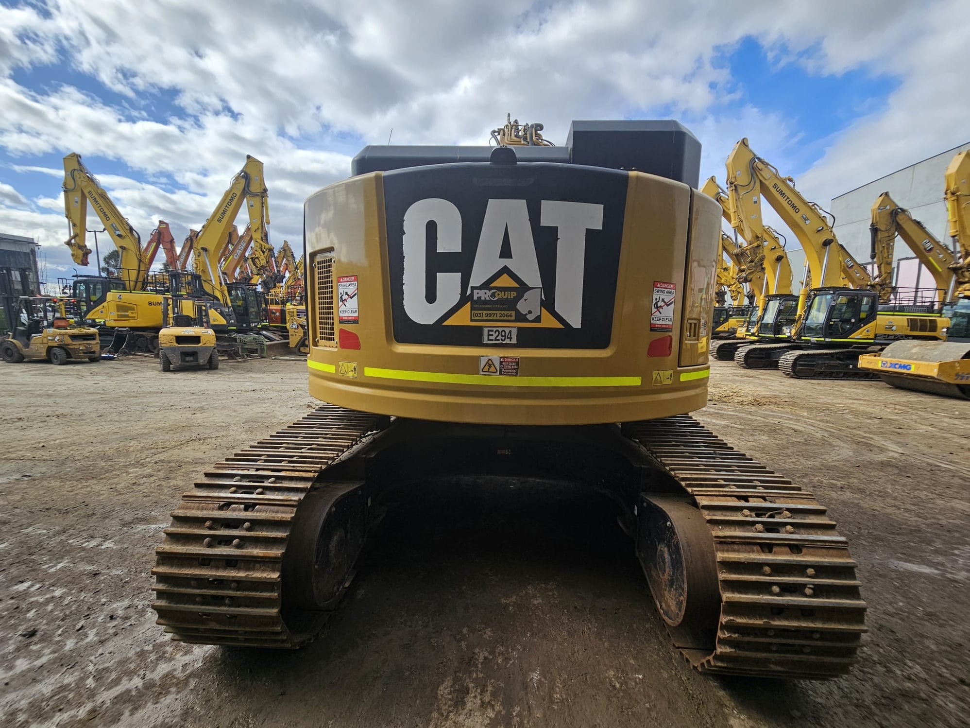 2019 CAT 335FL 38T EXCAVATOR (e294) WITH BLADE, CIVIL SPEC AND 4100 HO ...