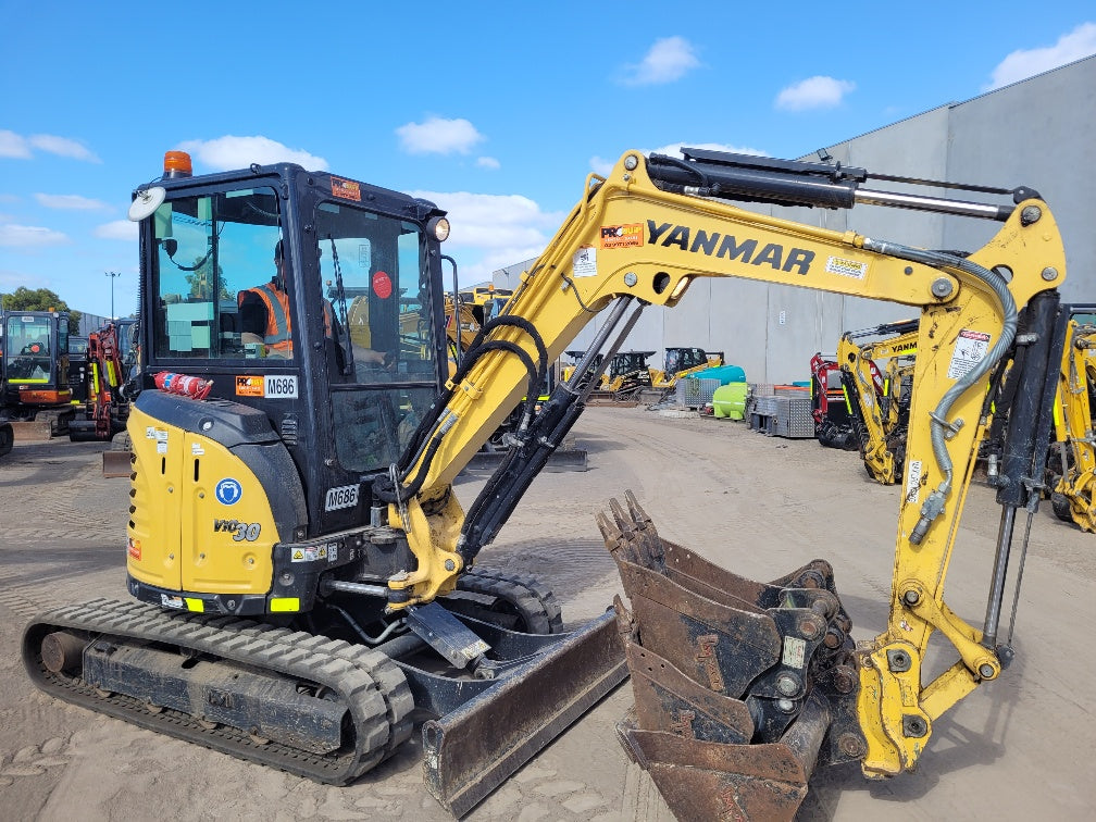 USED 2021 YANMAR VIO30-6 EXCAVATOR (M686) WITH A/C CABIN AND 870 HRS — Proquip